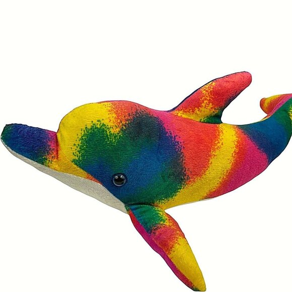 Seaworld | Toys | Sea World Dolphin 7 Plush Rainbow Porpoise Stuffed ...